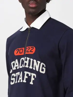 Champion Time Capsule Long-sleeved Cotton Jersey Polo With Half-zip
