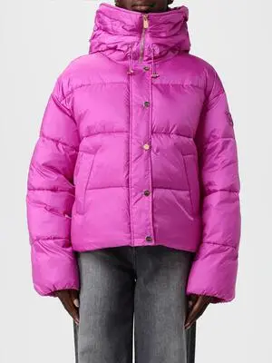 Pinko Puffer Jacket With High Neck - Fuchsia