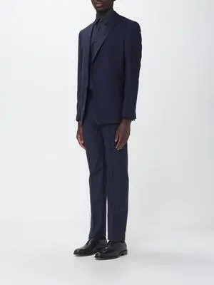 Emporio Armani Single-breasted Suit With Classic Lapels And Patch Pockets