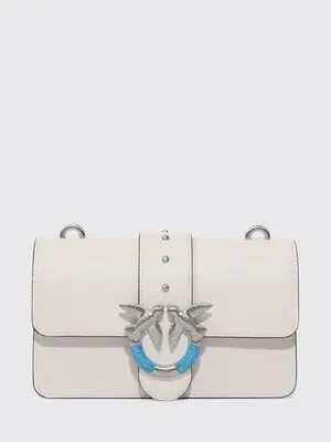 Pinko Leather Love Bag One - White