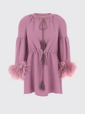 Valentino Garavani Silk Blouse With Feathers