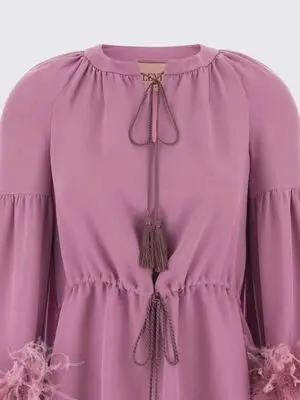 Valentino Garavani Silk Blouse With Feathers