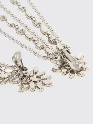 Alessandra Rich Crystal Pendant Earrings