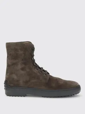 TOD'S Lace-up Suede Boots - Dark