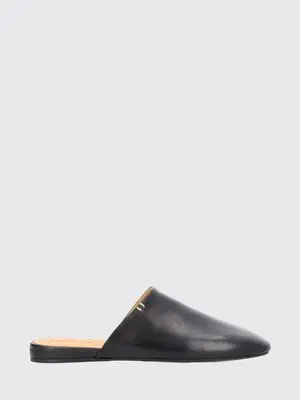 Premiata Smooth Calf Leather Mules With Rounded Toe And Open Heel - Black
