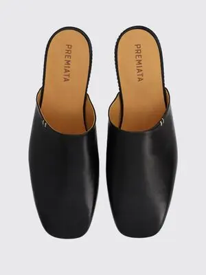 Premiata Smooth Calf Leather Mules With Rounded Toe And Open Heel
