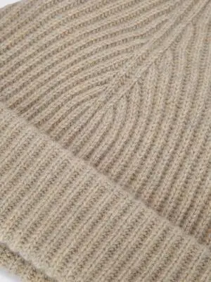 Loro Piana Ribbed Cashmere Beanie