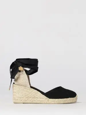 CastaÑer Carina Cotton Canvas Espadrilles - Black