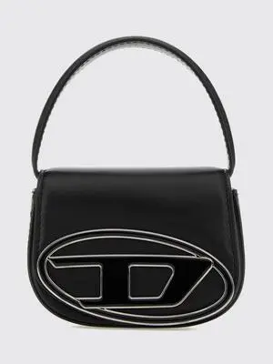 DIESEL® Diesel Mini Bag With Silver Tone Logo Detail Black