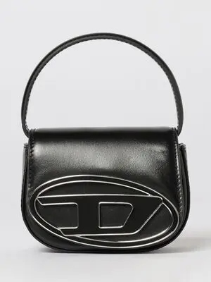 DIESEL® Diesel Mini Bag With Silver Tone Logo Detail Black