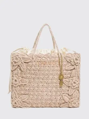 TWINSET Crochet Cotton Bag - Sand