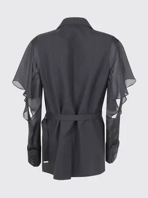 Sacai Pinstriped Wool Blend Blazer