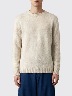 Avant Toi Linen Crew Neck Sweater - Brown