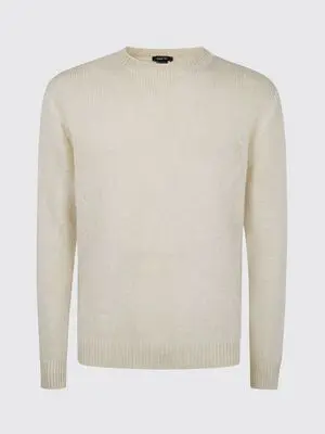 Avant Toi Linen Crew Neck Sweater - Yellow