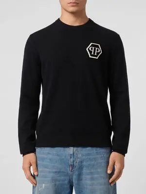 Philipp Plein Pp Cashmere Crew Neck Sweater - Black