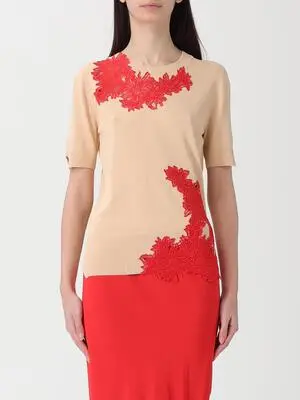 Ermanno Scervino Short Sleeve Jumper With Applique - Pink