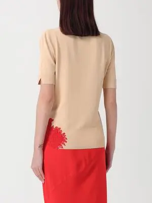 Ermanno Scervino Short Sleeve Jumper With Applique - Pink