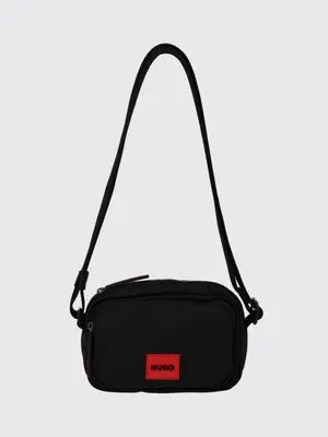 Hugo Ethon 3.0 Recycled Nylon Crossbody Bag With Logo Patch - Black