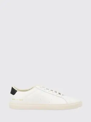 COMMON PROJECTS Achilles Low-top Smooth Leather Sneakers With Printed Logo - White