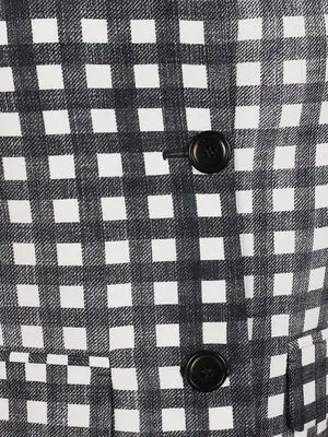 Ermanno Scervino Check Pattern Viscose Jacket