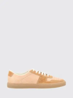 COMMON PROJECTS Two-tone Nappa And Suede Low-top Sneakers - Beige