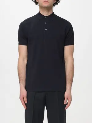 Aspesi Cotton Knit Polo Shirt - Black