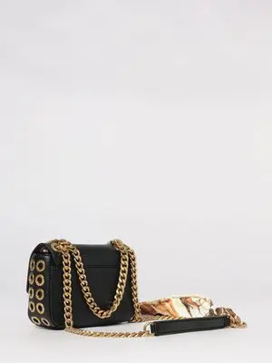 Just Cavalli Grained Faux Leather Shoulder Bag