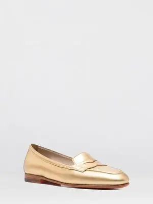Santoni Laminated Leather Loafers