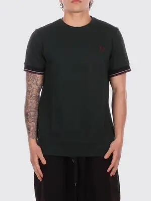 Fred Perry Cotton T-shirt With Logo - Green