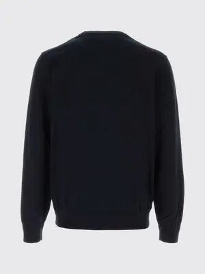 BOSS Crew Neck Sweater In Cotton And Cashmere - Blue