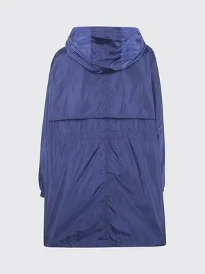 SEMICOUTURE Knee-length Hooded Technical Fabric Parka - Blue