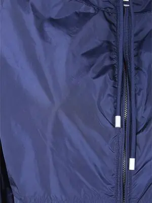 SEMICOUTURE Knee-length Hooded Technical Fabric Parka - Blue