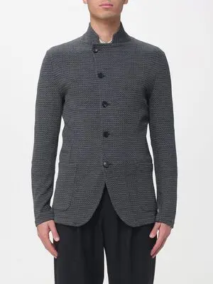 Emporio Armani Textured Blazer - Grey