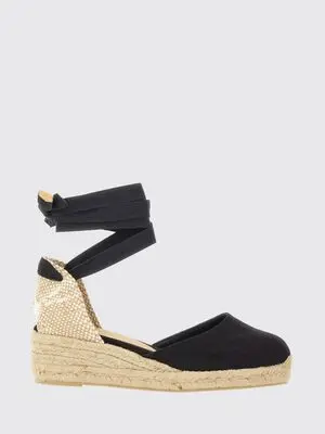CastaÑer Espadrille Wedge - Black