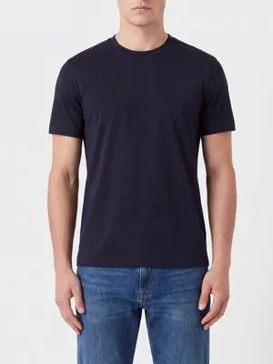 Giorgio Armani Stretch Viscose Jersey Crewneck T-shirt - Navy