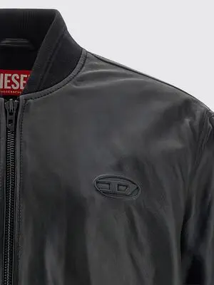 DIESEL® Leather Bomber Jacket