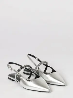 Michael Kors Dina Flex Laminated Leather Slingback Ballerinas