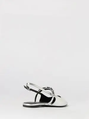 Michael Kors Dina Flex Laminated Leather Slingback Ballerinas