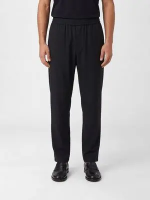 Giorgio Armani Virgin Wool Slim Fit Pants - Navy
