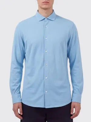 Fedeli Basic Cotton Shirt - Gnawed Blue