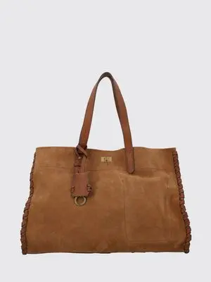 ANYA HINDMARCH Mortimer Large Woven Suede Tote Bag - Brown