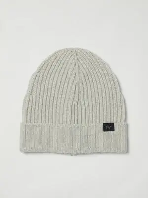FAY Ribbed Knit Beanie - Ice