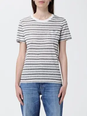 A.p.c. Striped Cotton T-shirts - Brown