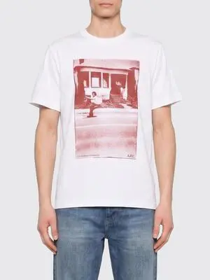 A.p.c. Printed Cotton T-shirt - Brown
