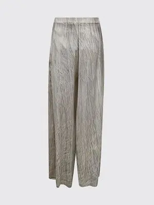 Avant Toi Stretch Silk Palazzo Trousers - Grey