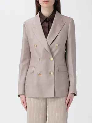 Tagliatore Double-breasted Virgin Wool And Silk Blazer - Grey