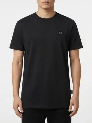 Philipp Plein Cotton T-shirt With Pp Logo - Black
