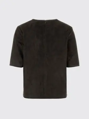 Loulou De Saison Suede Lambskin T-shirt - Brown