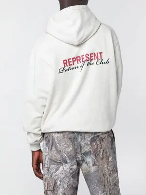 REPRESENT Cotton Hoodie With Logo