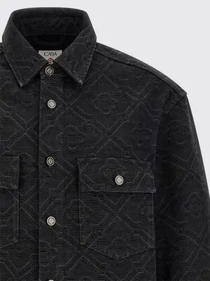Casablanca Monogram Cotton Denim Shirt